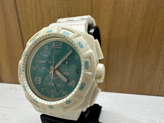 Swatch Chrono Ocean Purity The Originals White Watch … - Gem