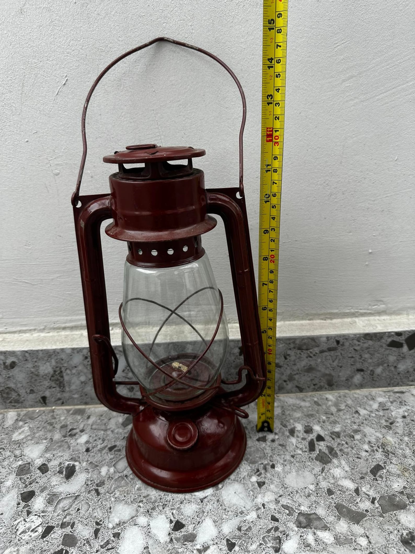 Vintage Fire Engine Kerosene Oil Red Lamp Lantern Metaloglobus 107 ...