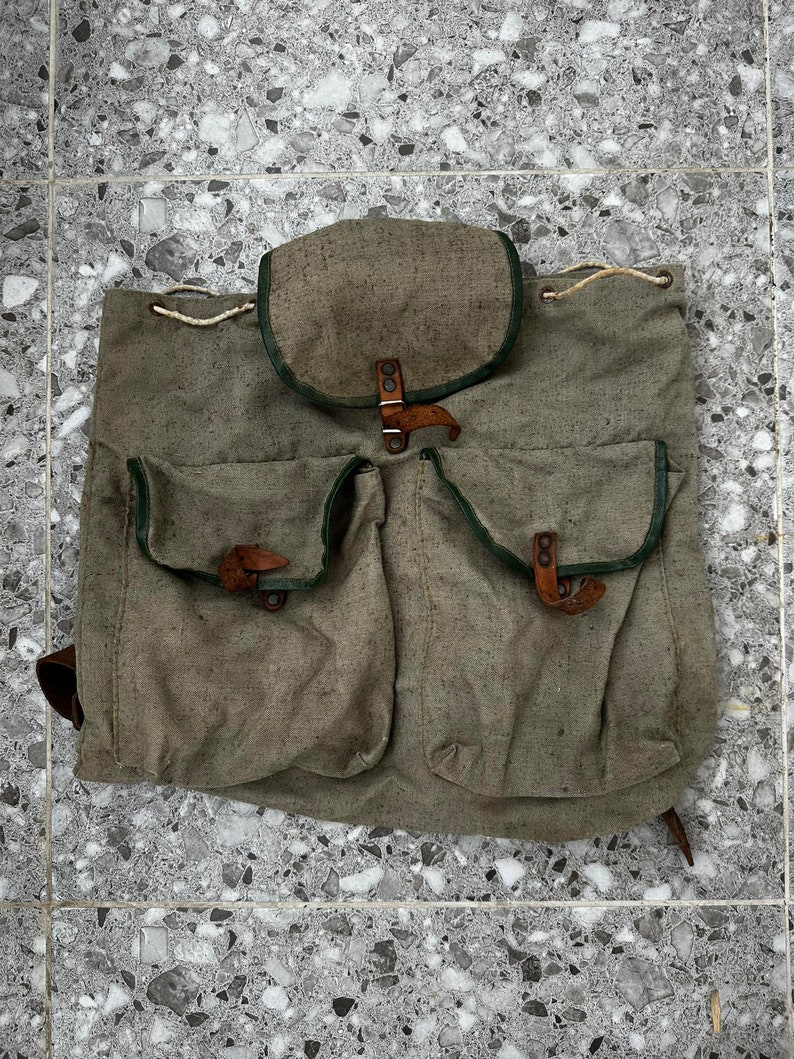 Genuine Military Bag Haversack Backpack Vintage Canvas Army - Etsy