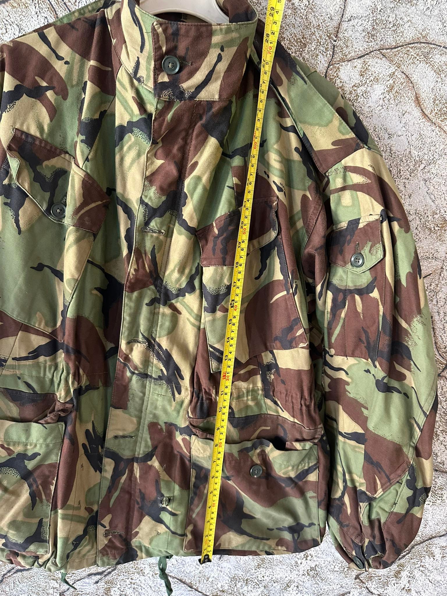 Vintage Military Jacket Smook Combat Soldier Equipment Army Camouflage ...