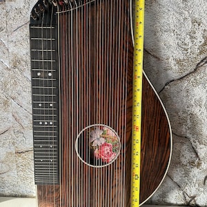 Antique Ancient Unique Zither Musical Instrument Very Rare German 1878 ...