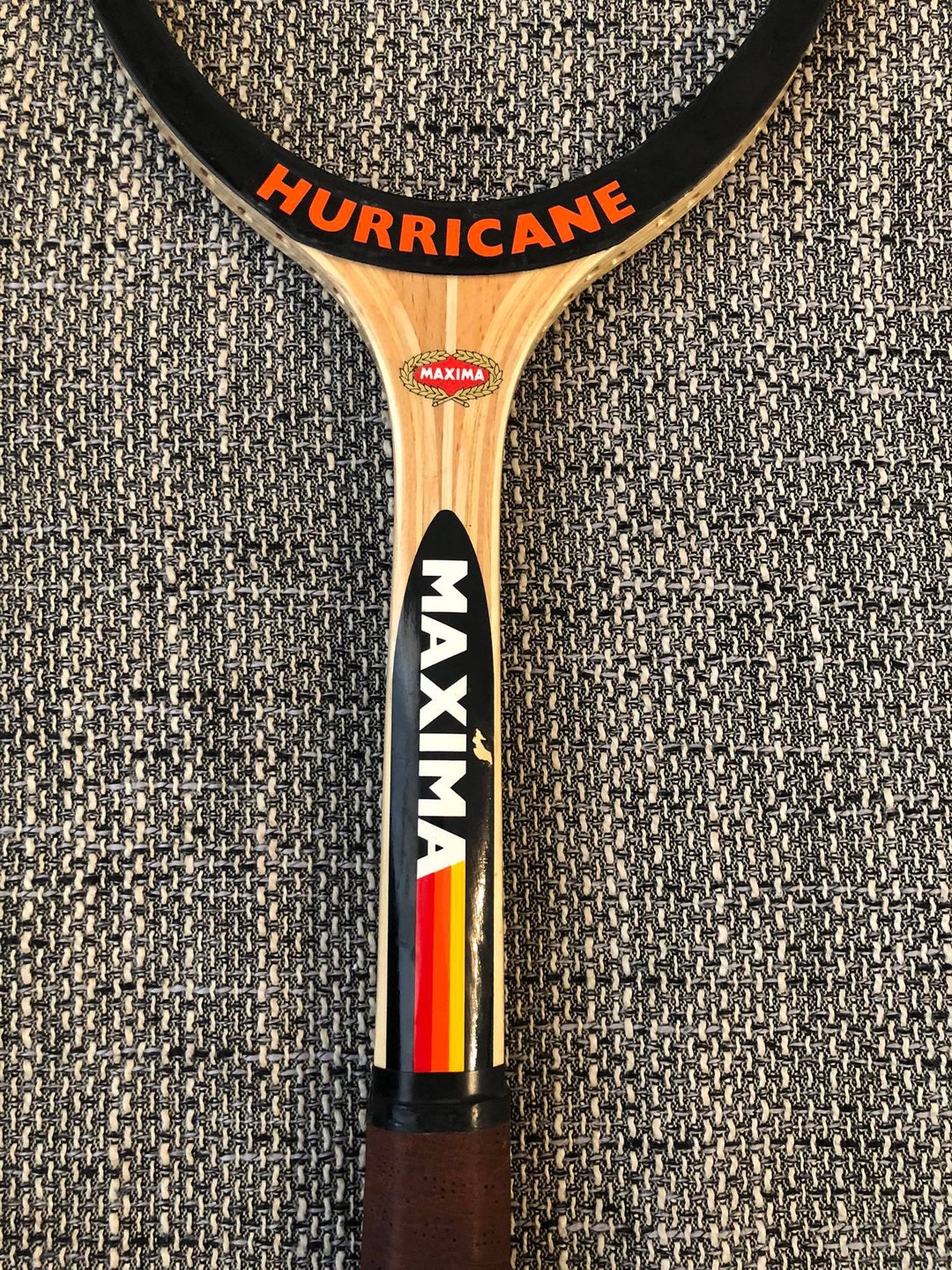 Vintage Wooden Antique Original Tennis Racquet Maxima Hurricane New ...