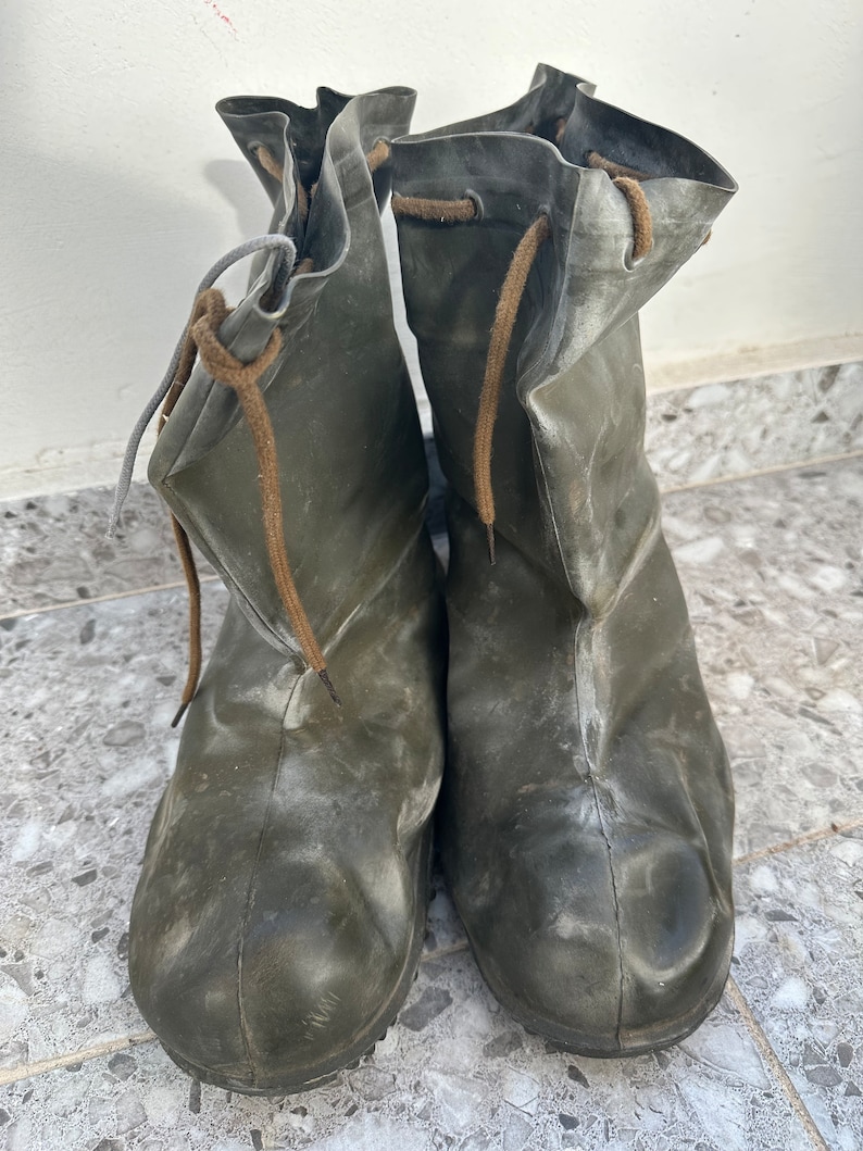 Vintage Military Full Rubber Boots NATO Army Soldier Equipment Size 46 ...