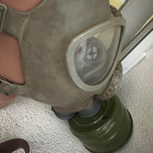 Vintage Military Gas Mask Czech Republic 1950 New Rare Unique Solder ...