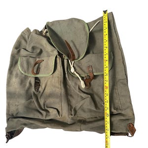 Very Old Military Bag Haversack Backpack Vintage Canvas Army Soldier ...