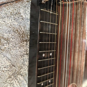 Antique Ancient Unique Zither Musical Instrument Very Rare German 1878 ...