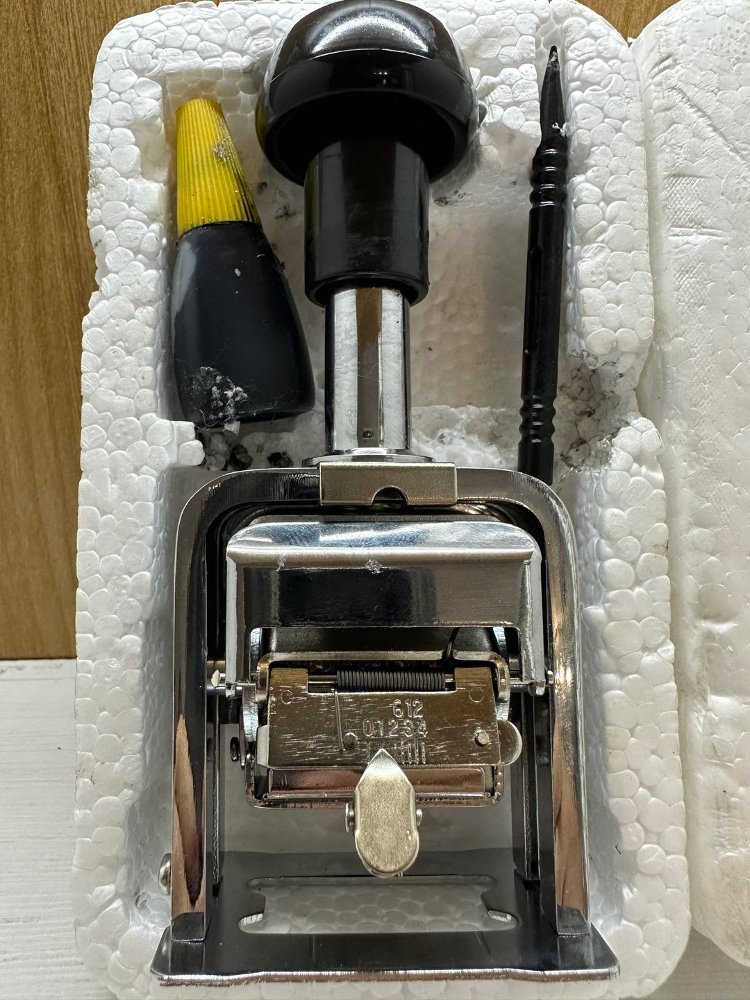 Automatic Numbering Machines 6 Digits Inking Self Number Stamp for ...