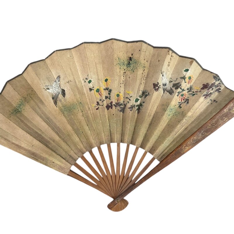 Hand Painted Fan - Etsy