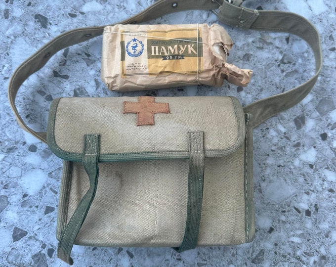 Vintage Military Field Medic First Aid Canvas Medical Rucksack ...