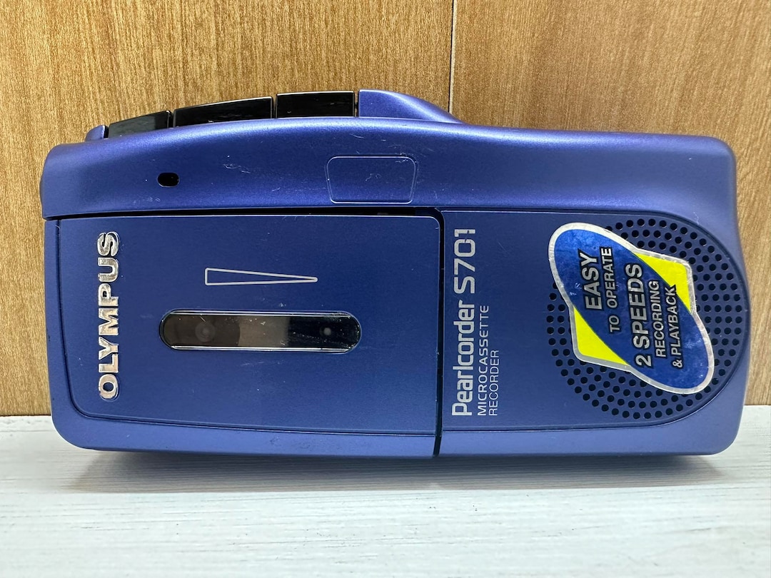 Vintage Olympus Pearlcorder S701 Stereo Voice Recorder Microcassette-corder AA 1,5V Batteries - Etsy