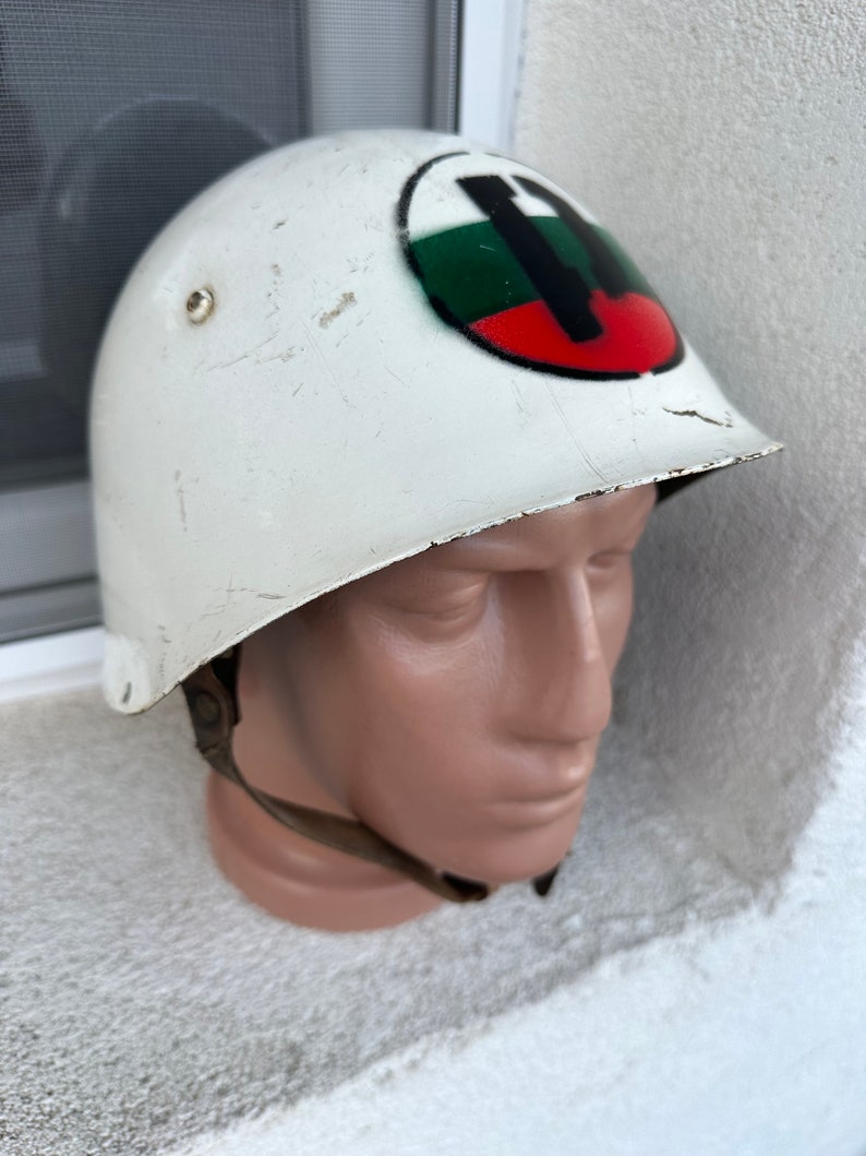 Vintage Military Police White Helmet Very Rare Army Original Soldier ...