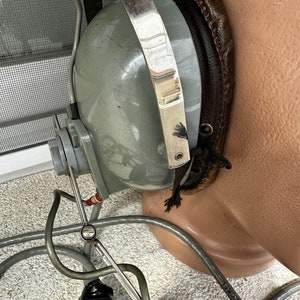 Vintage Military ELNO Old Pilot Headphones Headset Helicopter Aviation ...