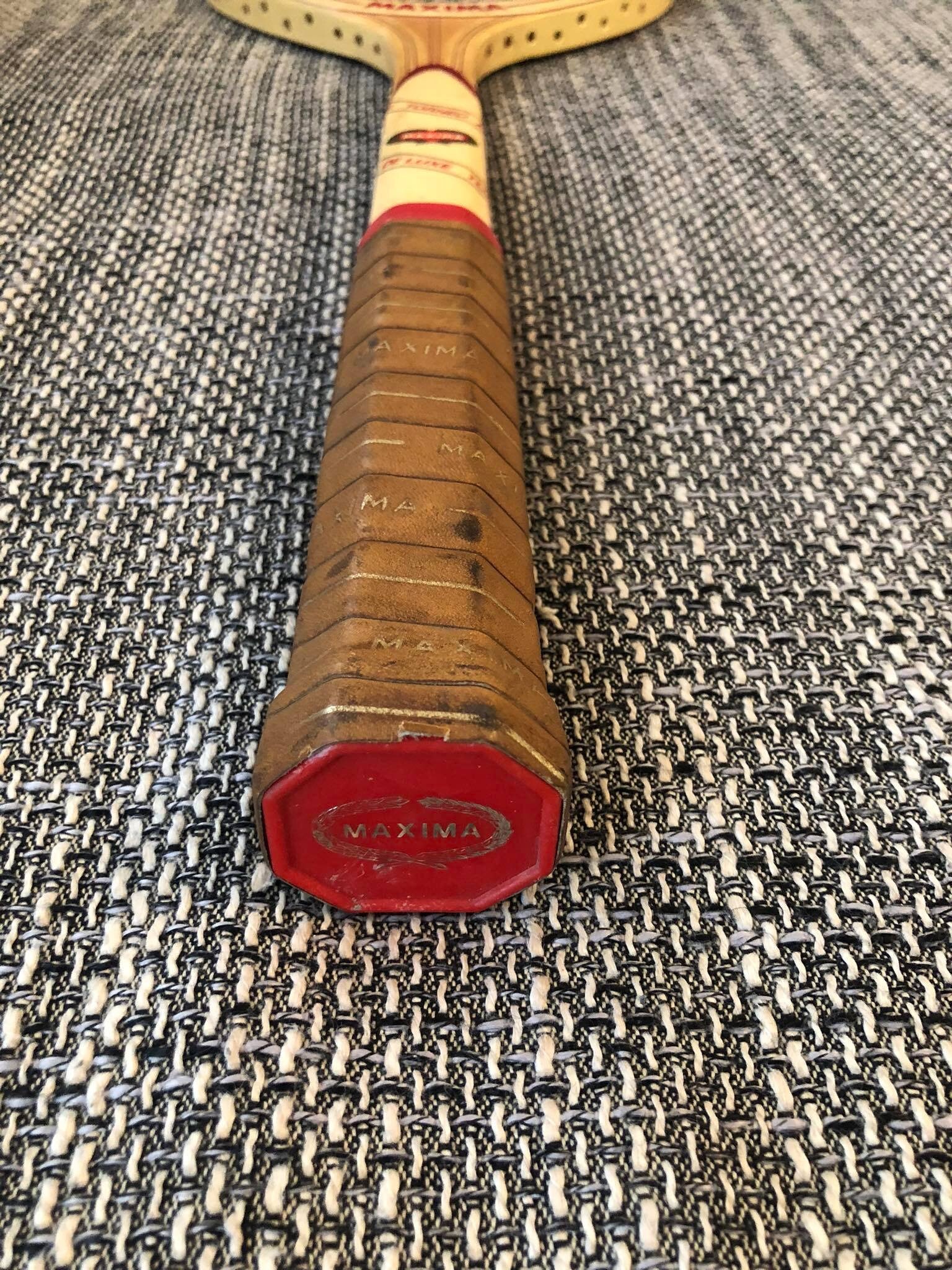 Vintage Wooden Antique Original Tennis Racquet Maxima Torneo De Luxe ...