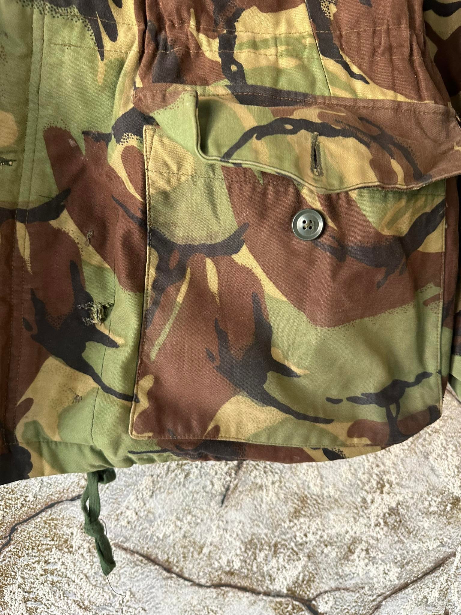 Vintage Military Jacket Smook Combat Soldier Equipment Army Camouflage ...