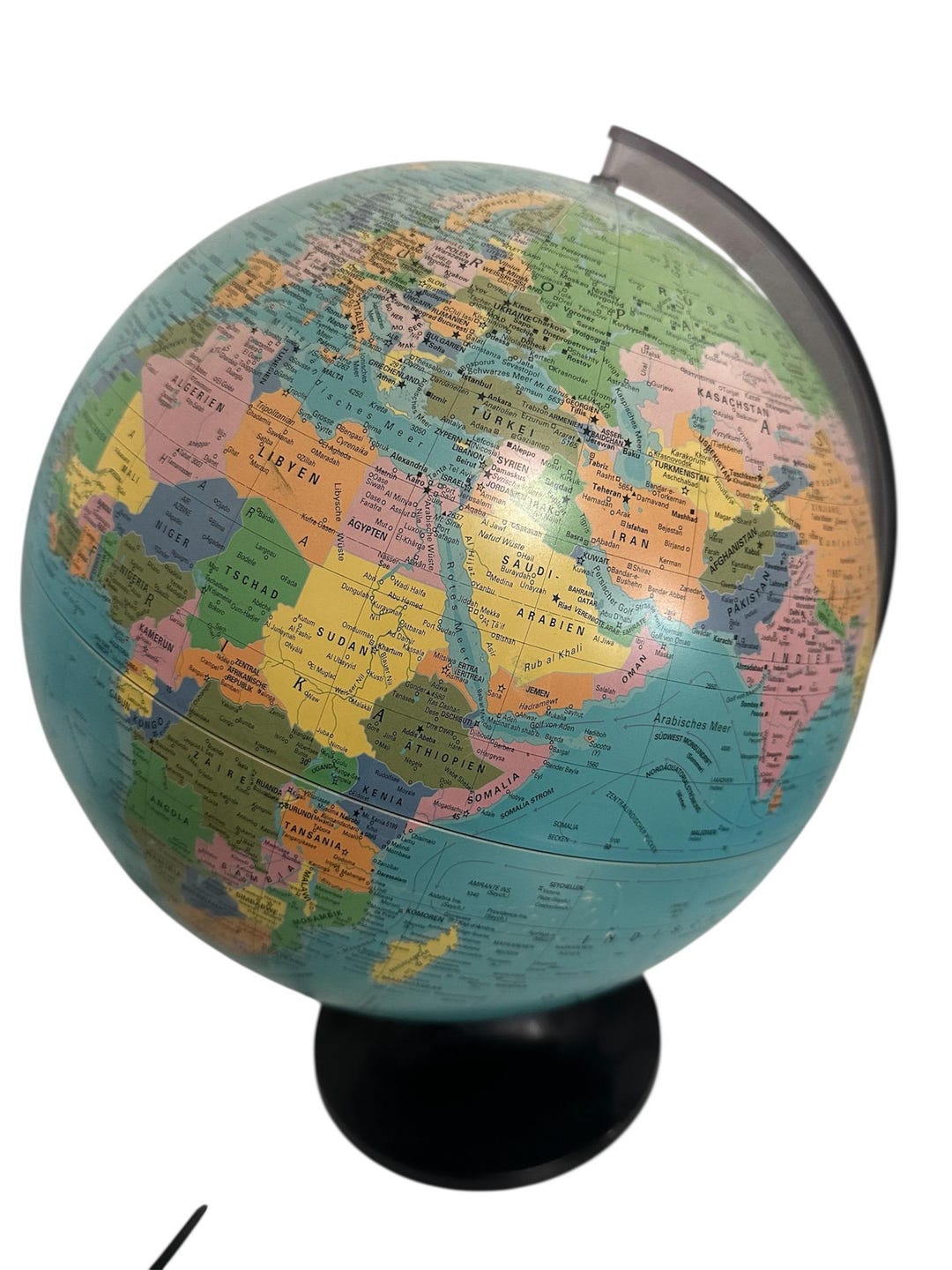 Unique German Vintage World Map Rotating Globe Lamp Light Globes Maps ...