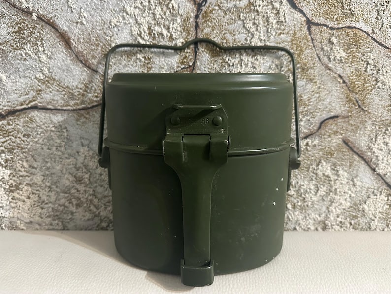 Vintage Military Army Mess Kit Combat Canteen Pure Aluminium Soldier ...