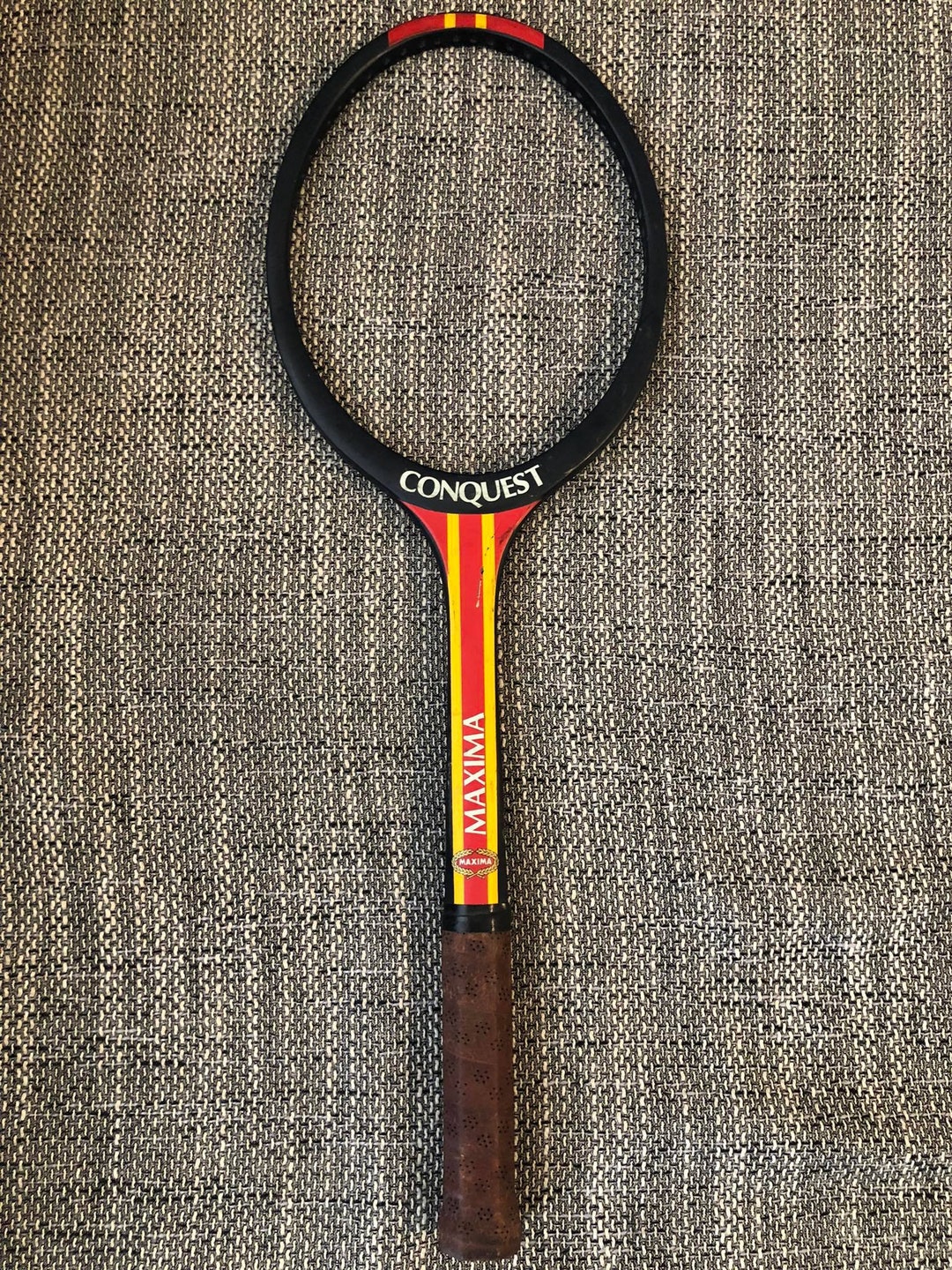 Vintage Wooden Antique Tennis Racquet Maxima Conquest New Retro ...