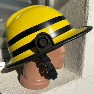 Vintage Unique Original Firefighter British Fibreglass Helmet Fire Non ...