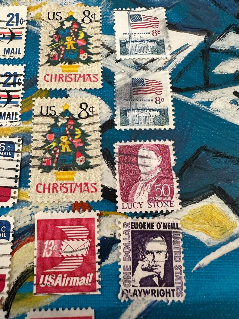 Lot of 14 Vintage Rare Postage Marks Stamps USA United States of ...