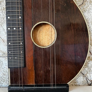 Antique Ancient Unique Zither Musical Instrument Very Rare German 1878 ...