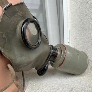 Vintage Very Rare Military Army Gas Mask 1938 Year Soldier Equipment ...