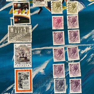 Lot of 31 Vintage Rare Postage Marks Stamps Italy Italian Poste ...