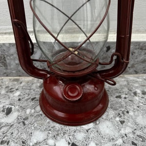 Vintage Fire Engine Kerosene Oil Red Lamp Lantern Metaloglobus 107 ...