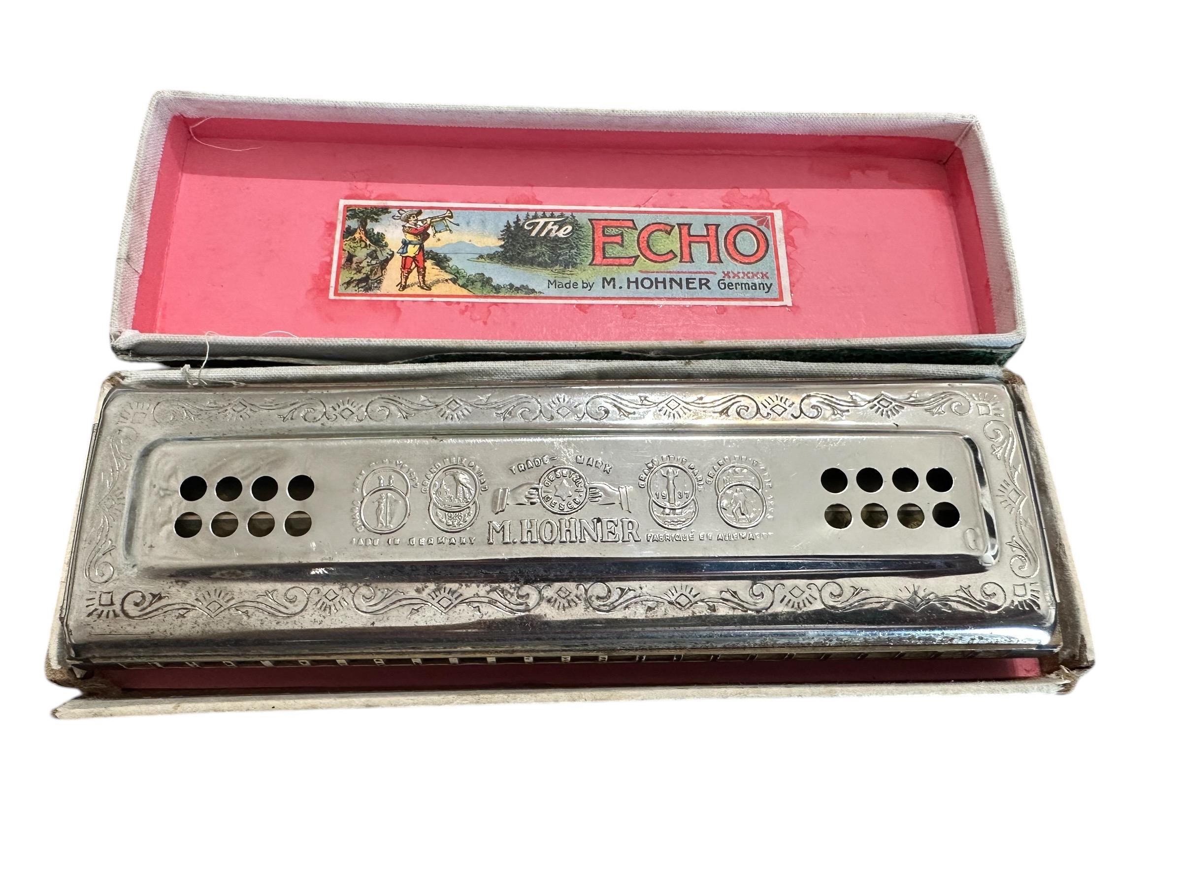 Vintage the ECHO Harp M. Hohner Glockenreine Stimmung Vintage the ECHO Harp M. Hohner Glockenreine Stimmung