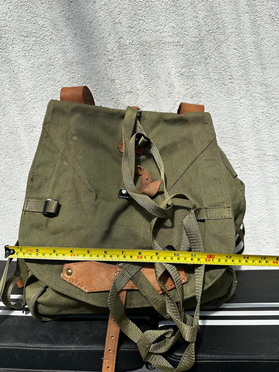 Vintage Military Canvas Army Rucksack Haversack Bag Soldier Equipment ...