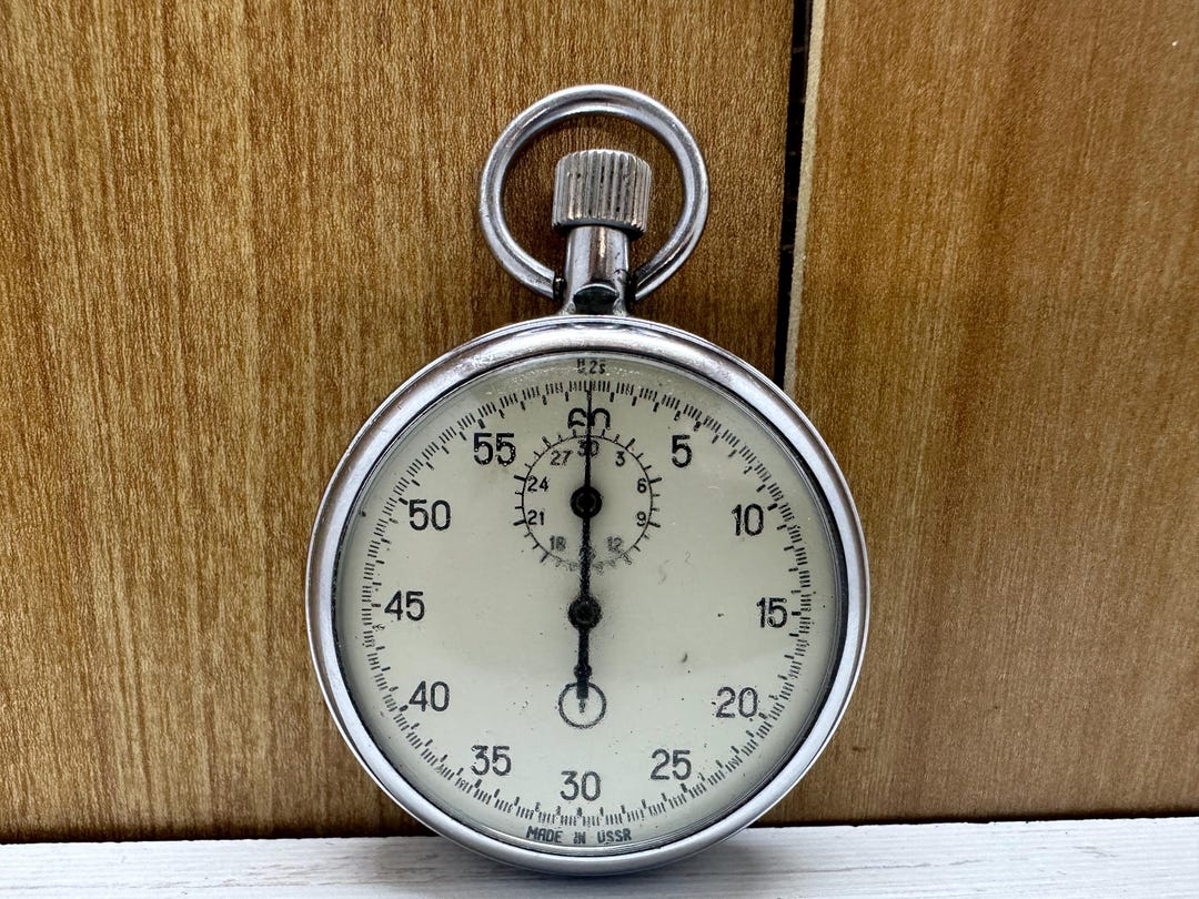 Vintage Unique Stopwatch Mechanical Automatic Made in USSR Soviet 100% ...