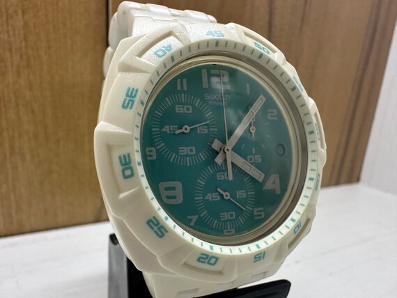 Swatch Chrono Ocean Purity The Originals White Watch … - Gem