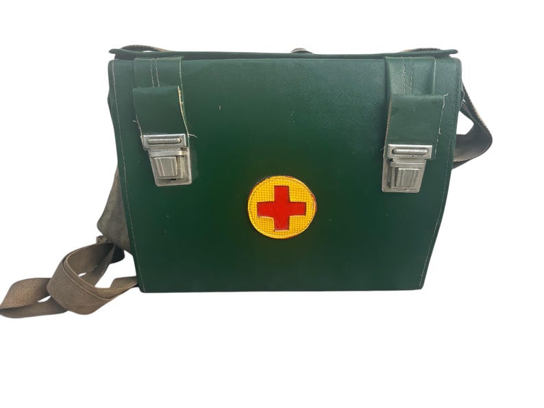Vintage Military Field Medic First Aid Full Kit Canvas Bag Medical 1940 ...
