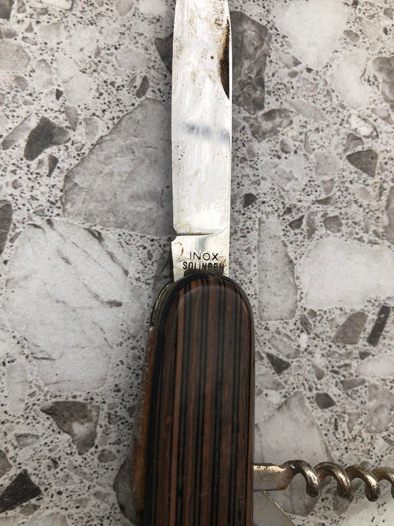 Vintage Marked Solingen INOX Germany Stainless Steel Multi Tool Pocket ...