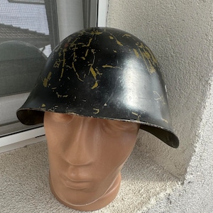 Vintage Military Helmet Rare Army Original Soldier Equipment ...