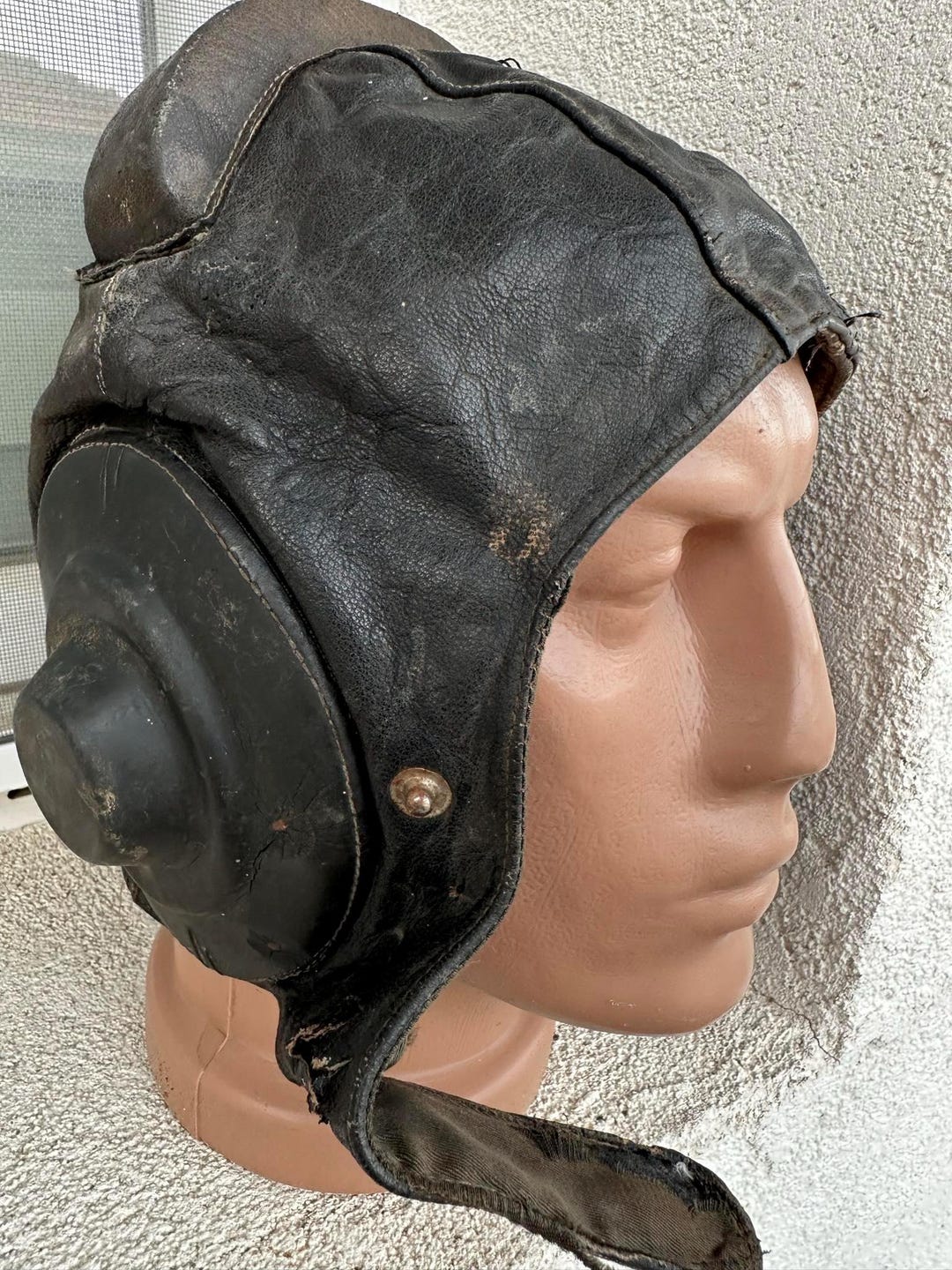 Genuine Military Vintage Army Helmet Tankman Tanker Tank Genuine ...