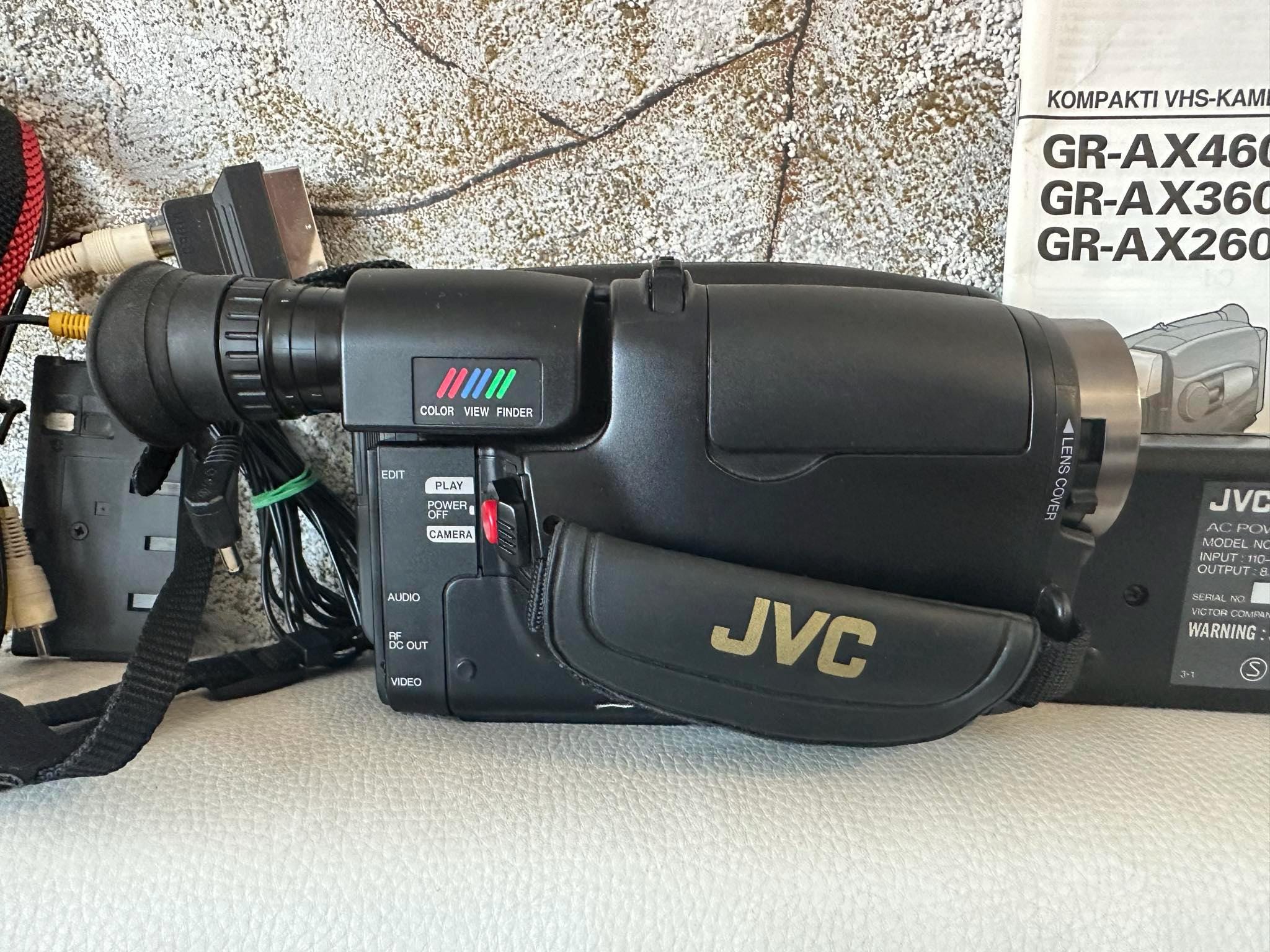 JVC Compact GR-AX360 Compact Vhs Camcorder Full Range Auto Focus Japan ...