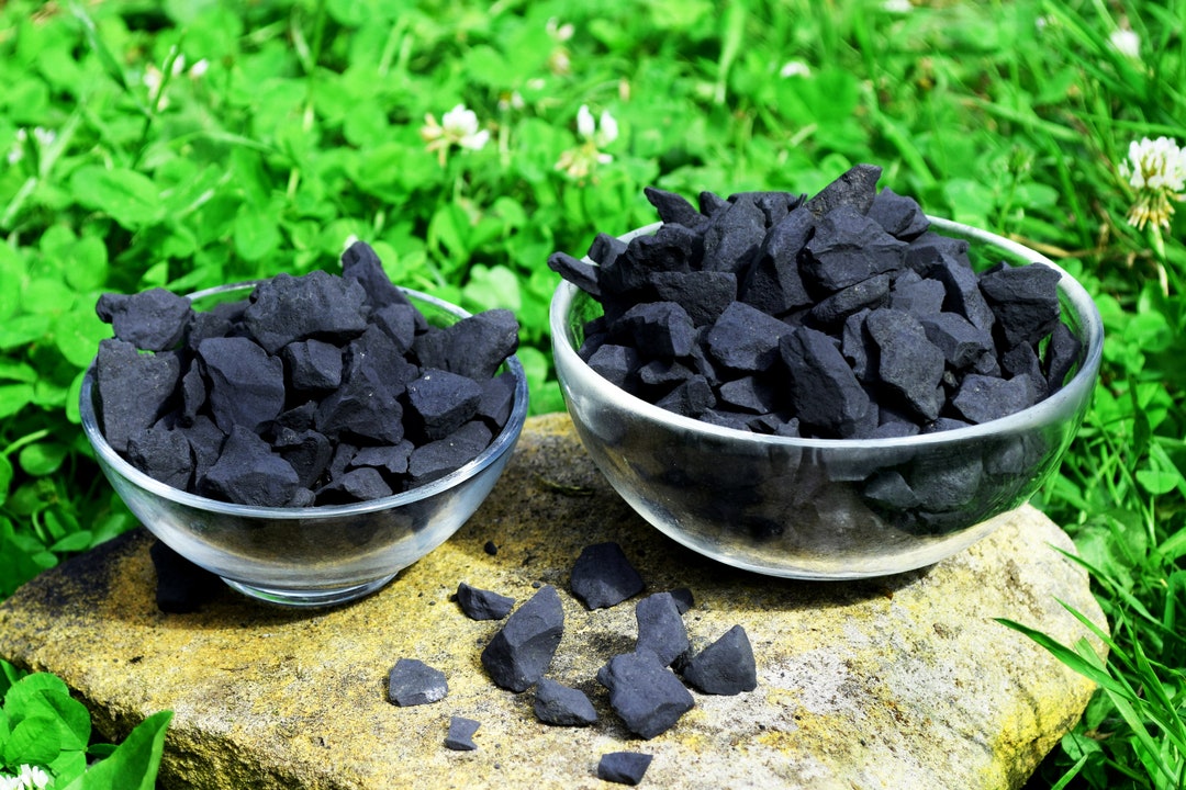 Raw Classical Shungite Stones; They Reorganize, Energize, Purify Water ...