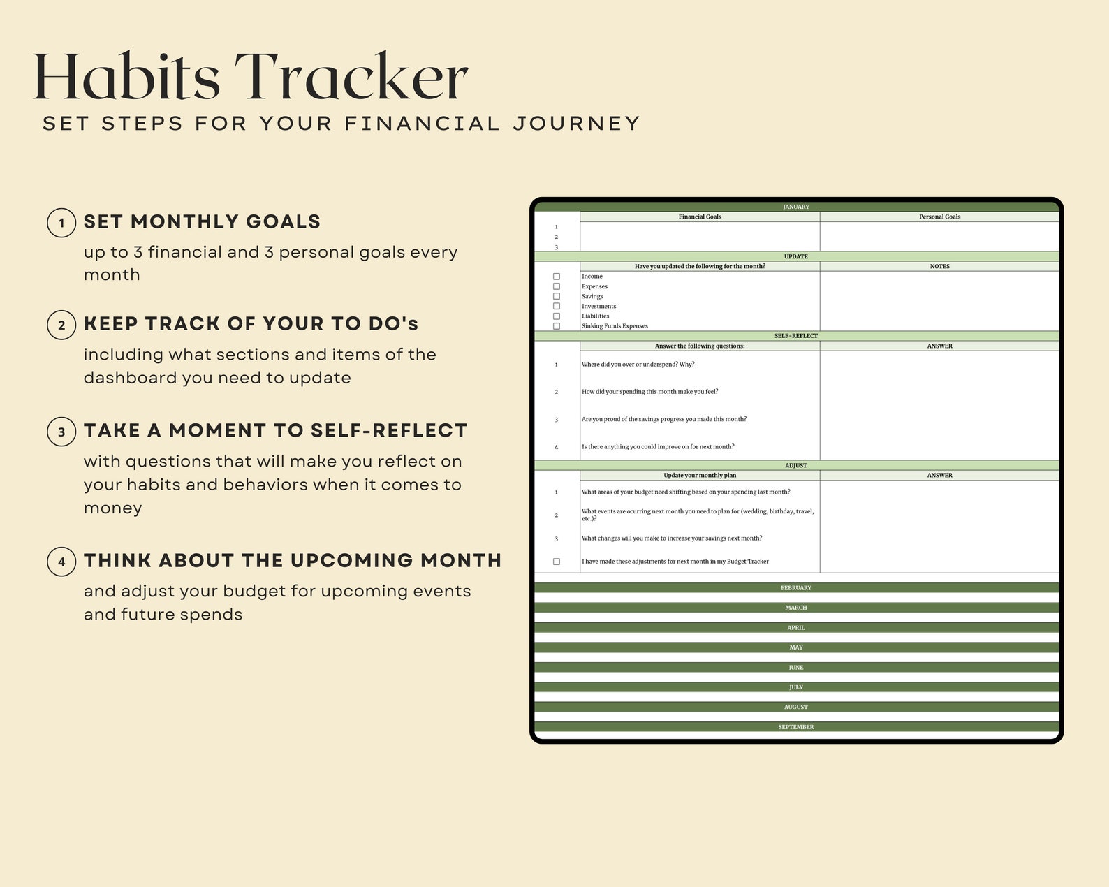 Excel Template Personal Finance Budget Tracker Income, Expense, Savings ...