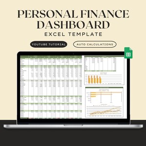 Excel Template Personal Finance Budget Tracker Income, Expense, Savings ...