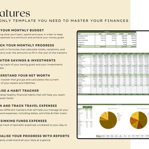 Excel Template Personal Finance Budget Tracker Income, Expense, Savings ...