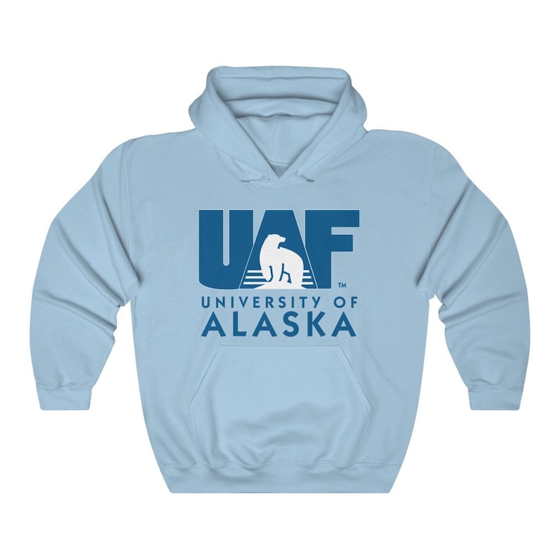 University of Alaska Fairbanks Hooded Sweatshirt - Etsy
