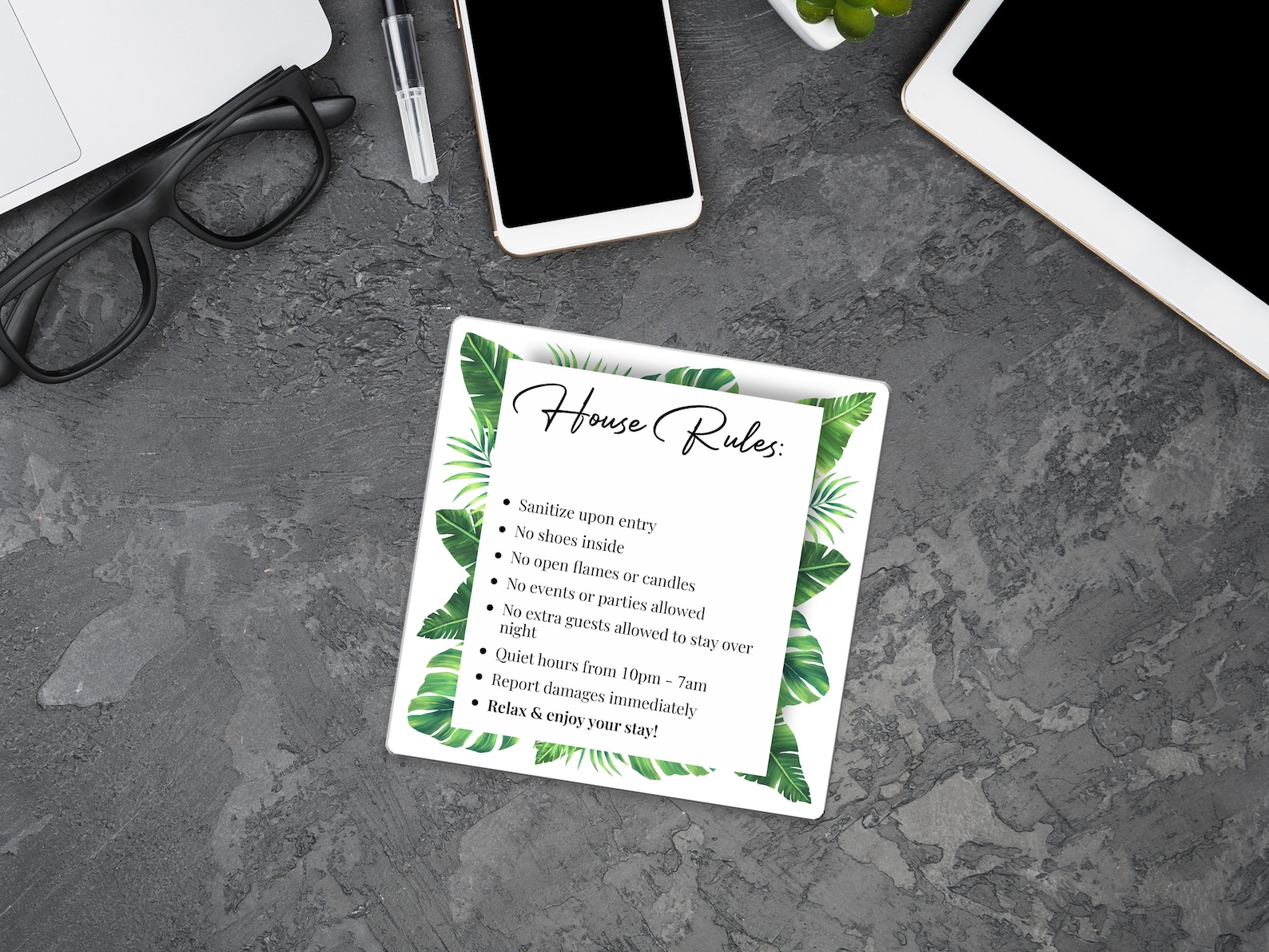 House Rules Magnet, Short Term Rental Rules, Airbnb and VRBO House ...