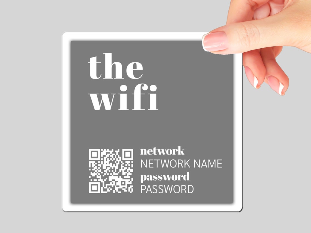 Custom Wifi QR Code Magnet, Wi-fi Password Magnet, Guest Wifi Sign ...