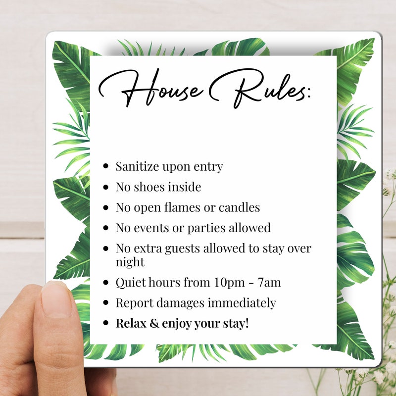 Beach House Rules - Etsy