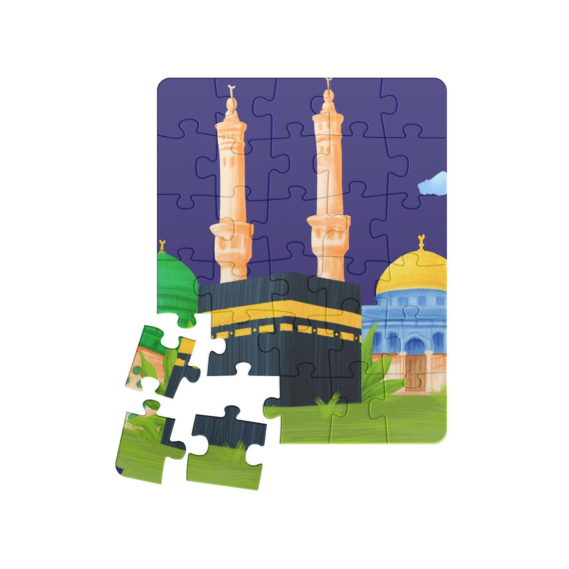 30-piece Islamic Jigsaw Puzzle, Mosque Jigsaw Puzzle, Islamic Jigsaw ...