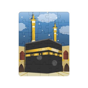 30 Piece Ramadan Puzzle, Islamic Kids Jigsaw Puzzle, Kaaba Mecca Puzzle ...