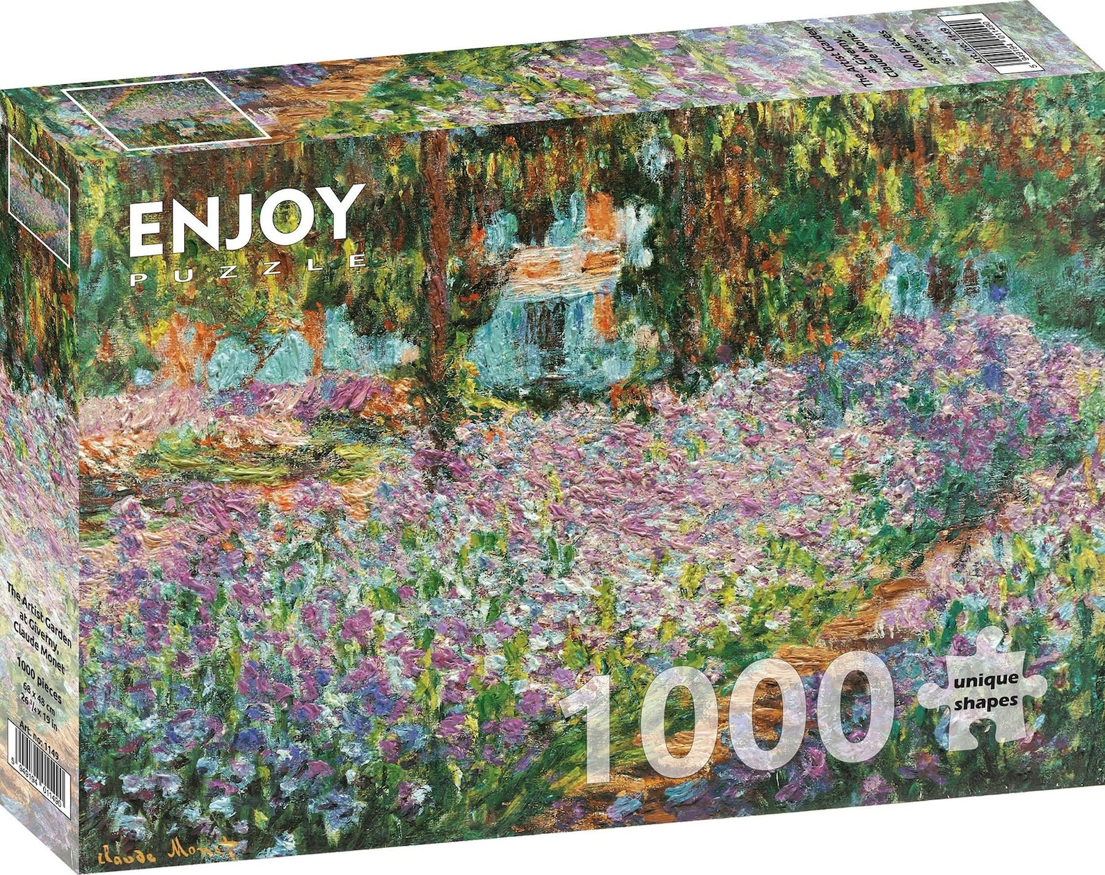 1000 Pieces Jigsaw Puzzle - Claude Monet: the Artist Garden at Giverny ...