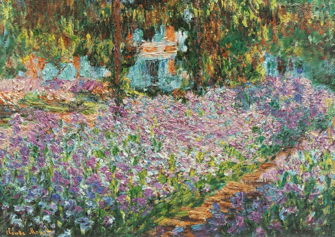 1000 Pieces Jigsaw Puzzle - Claude Monet: the Artist Garden at Giverny ...