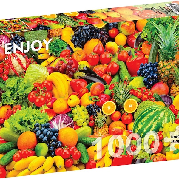 Vegetables and Fruits Puzzle - Etsy