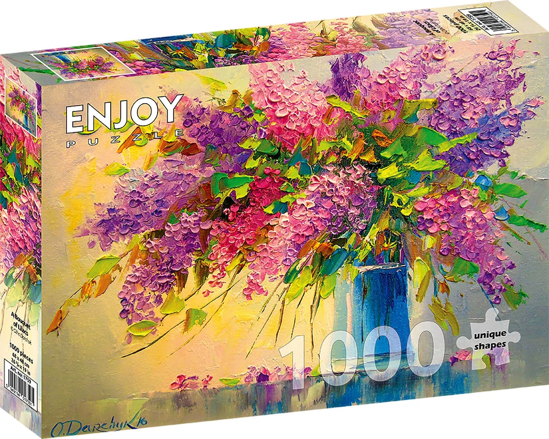 1000 Pieces Jigsaw Puzzle - A Bouquet of Lilacs - Etsy